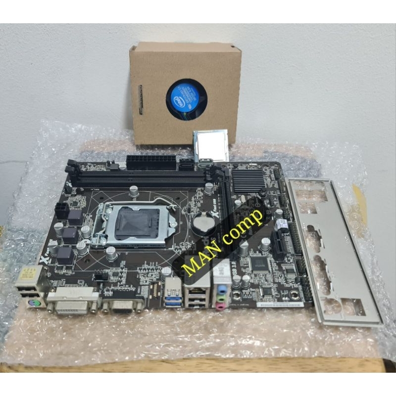 Jual Paketan Mainboard H110 + i3 7100 + fan + Ram Ddr4 | Shopee Indonesia