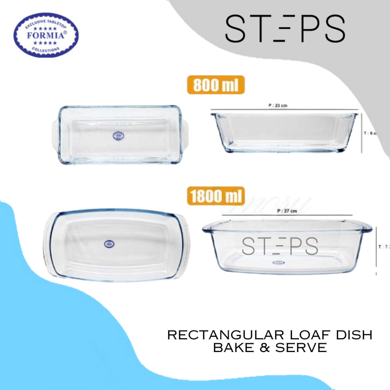 Jual Formia Serveware Bake & Serve Rectangular Loaf Dish / Baking Tray ...