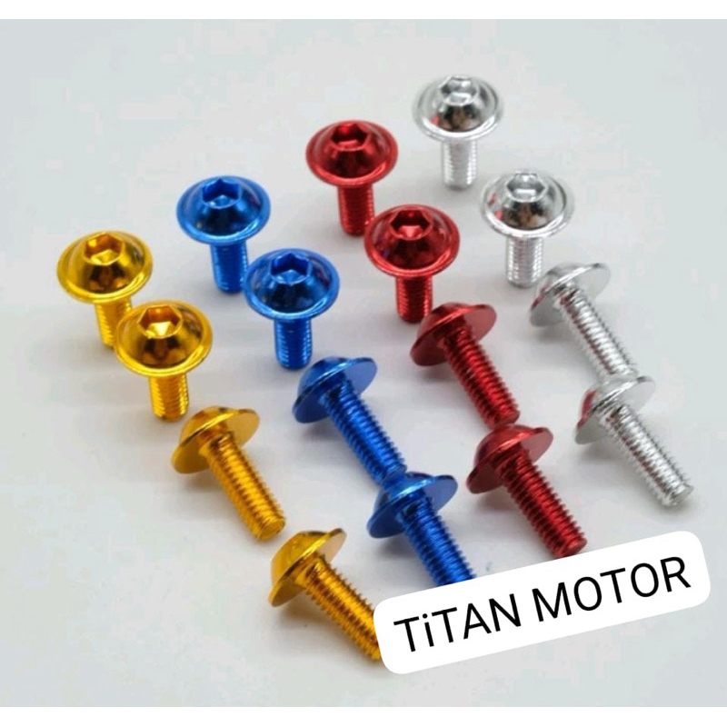 Jual (Harga Satuan)Baut plat nomor ALUMIUM motor universall semua plat ...