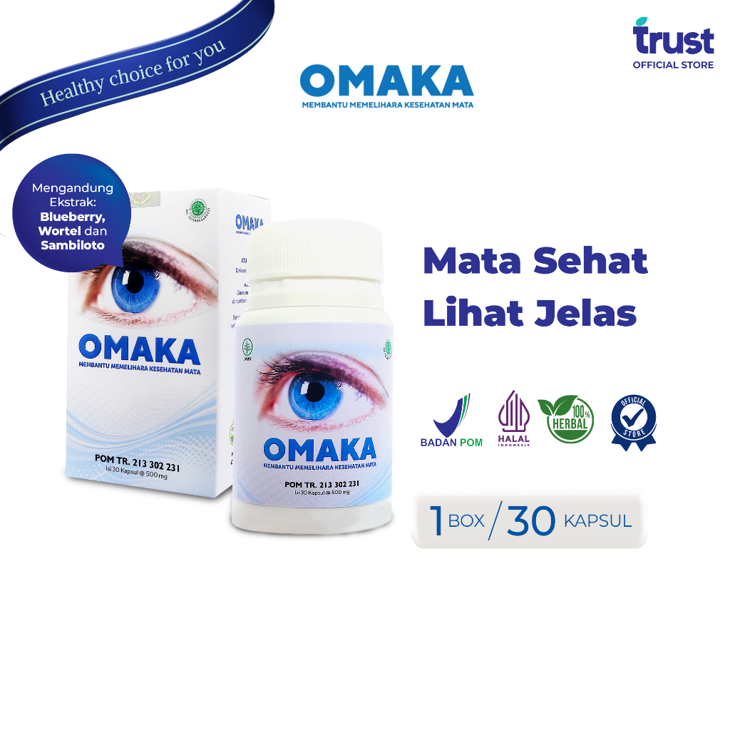 Jual OMAKA - Isi 30 Kapsul / Pulihkan Penglihatan Mata / Herbal Mata ...