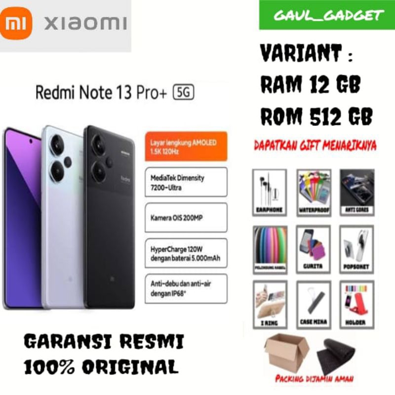 Jual REDMI NOTE 13 PRO PLUS 5G 12/512 REDMI NOTE 13 PRO 5G REDMI NOTE ...