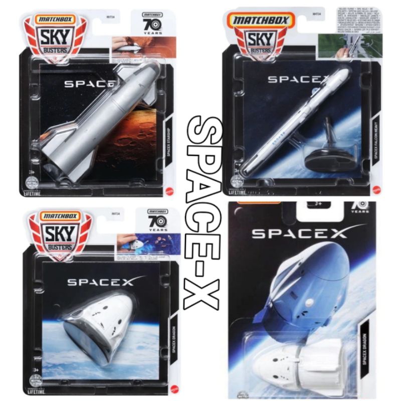 Jual Matchbox Sky Busters Space-x Starship Series 2024 | Shopee Indonesia