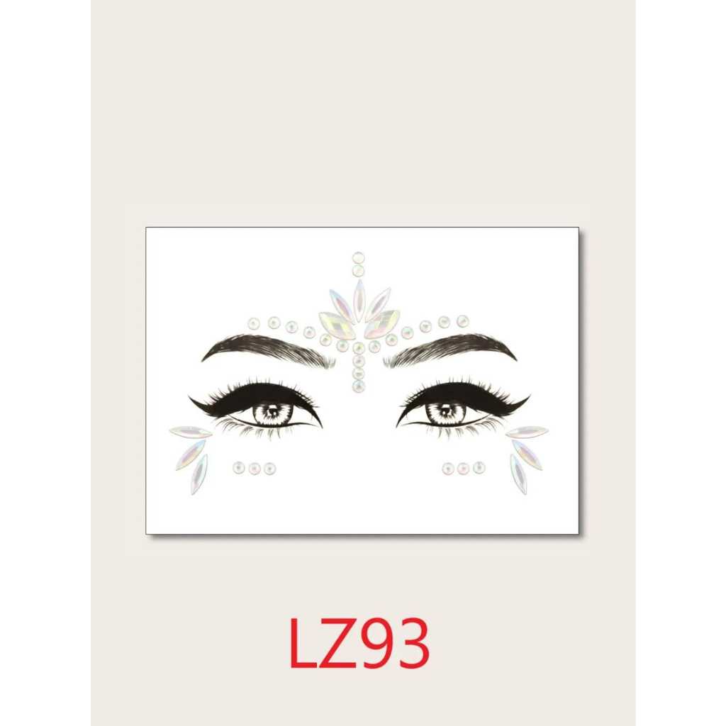 Jual FACE STICKER PAINTING 3D FACE 3D FACE ART PAINTING RHINESTONES 3D ...