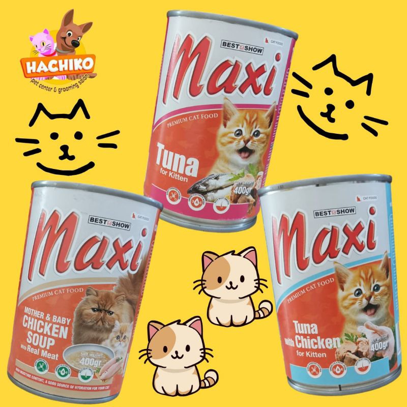 Jual Maxi Cat Wet Food 400gr / Maxi Cat Adult 400gr / Maxi Cat Kitten ...
