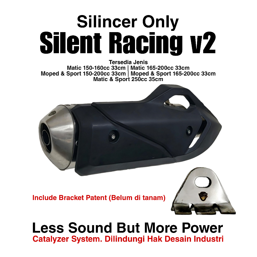 Jual Knalpot WRX SR v2 Matic & Sport 35cm | Shopee Indonesia