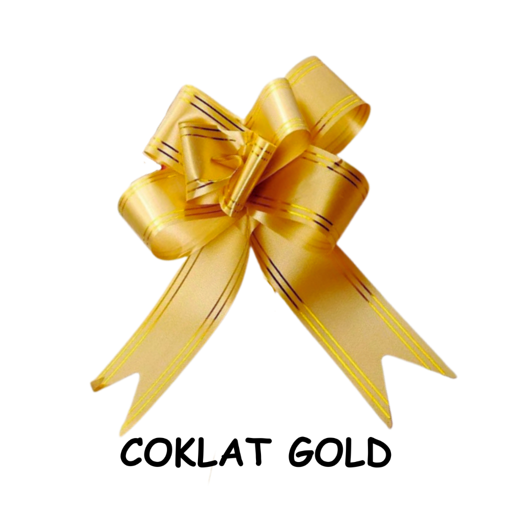 Jual Pita TARIK LIS EMAS Serut Parcel Kado Souvenir GOLD STRIPE LACE ...