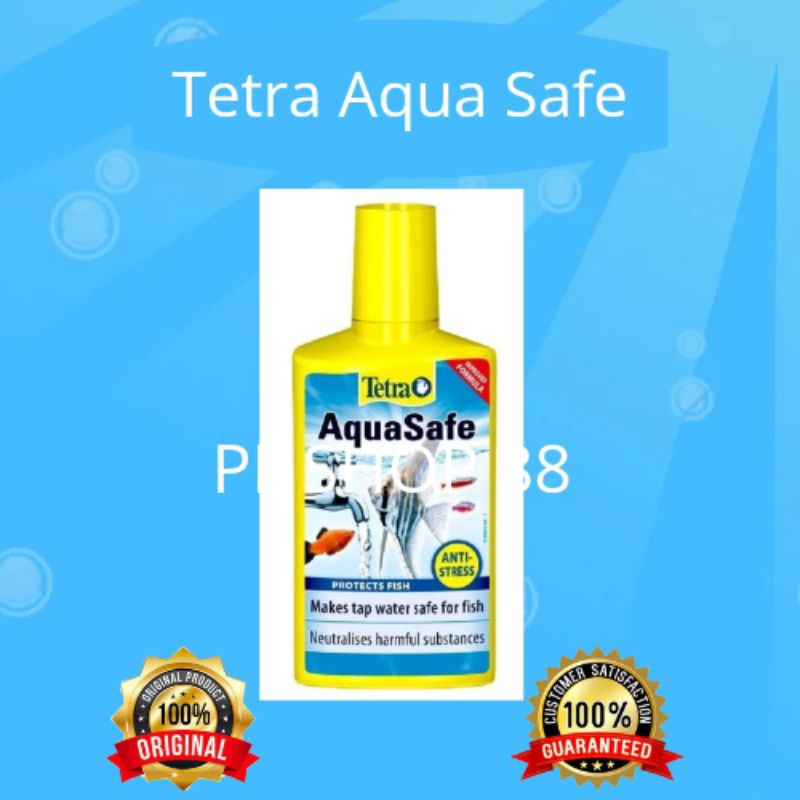 Jual Tetra Aqua Safe 500 ml nutrisi air akuarium dan kolam | Shopee Indonesia