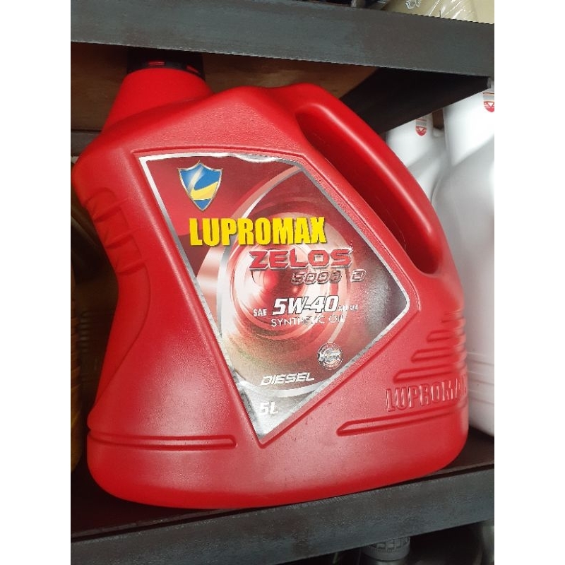Jual Lupromax Zelos 5000D 5w40 Synthetic Diesel Engine Oil API CI4 ...