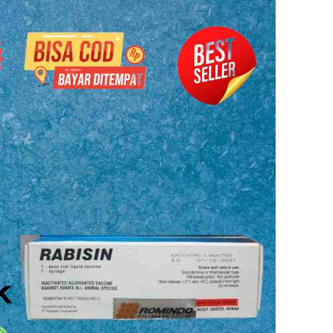 Jual RABISIN 1dosis dan 10 dosis vaksin anjing | Shopee Indonesia
