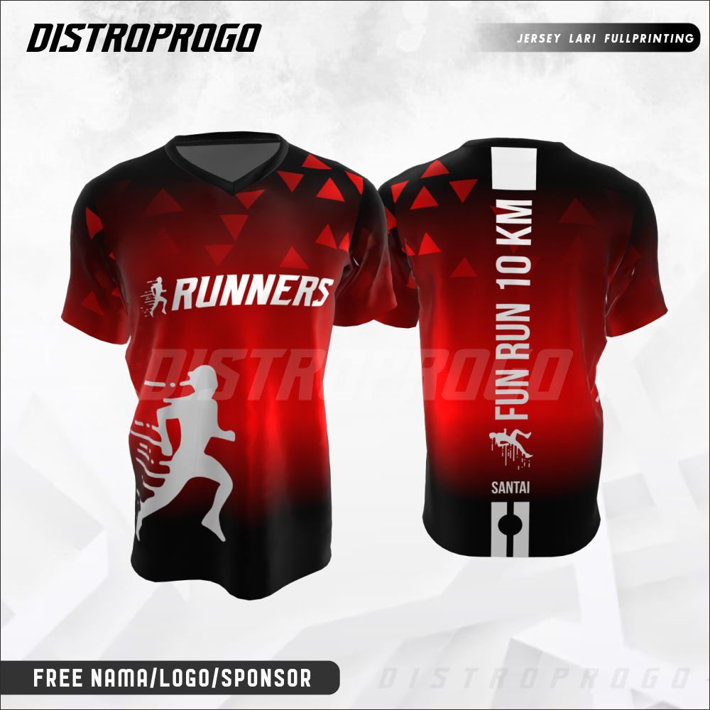 Jual Jersey Kaos Baju Olahraga Lari Fun Run 10KM 28 - Custom Fullprint Dryfit Premium Jersey ...