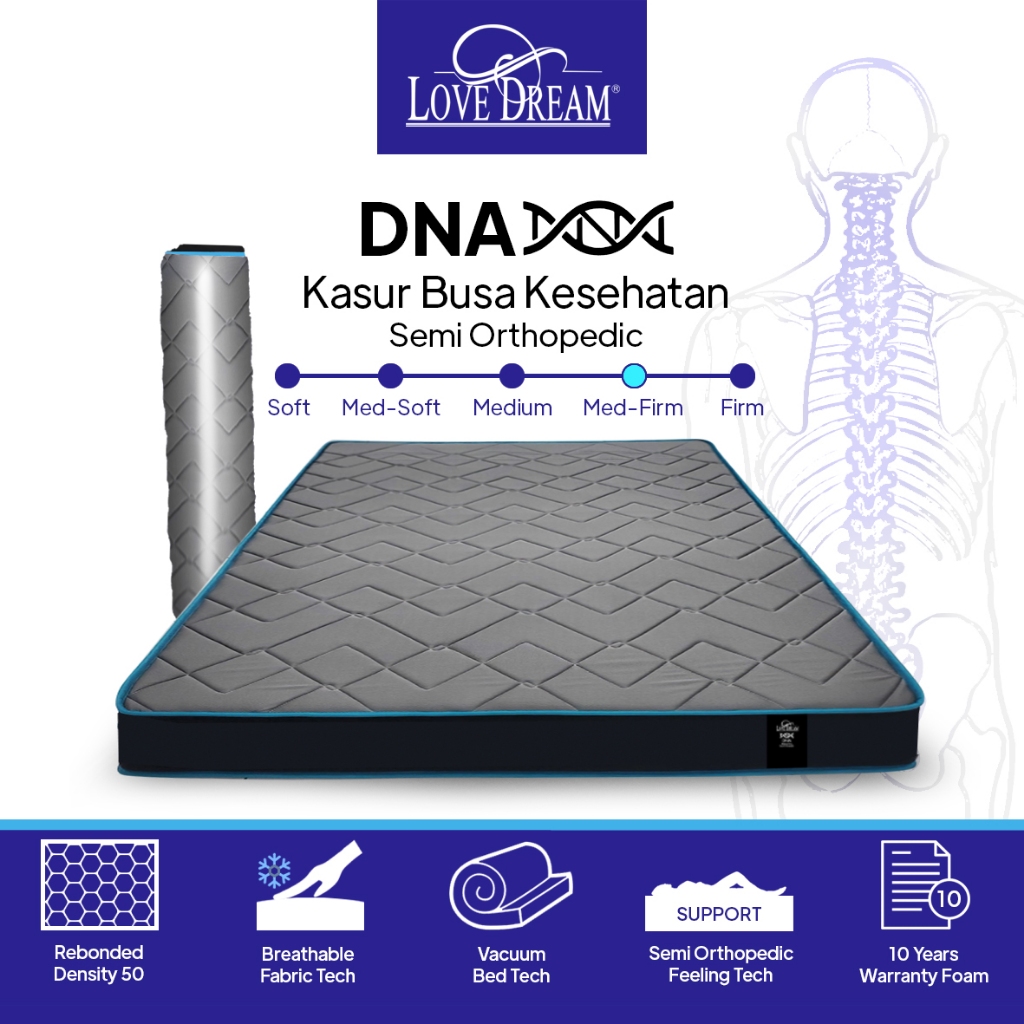 Jual Love Dream DNA - Kasur Busa Semi Orthopedic / Kasur Vacuum ...