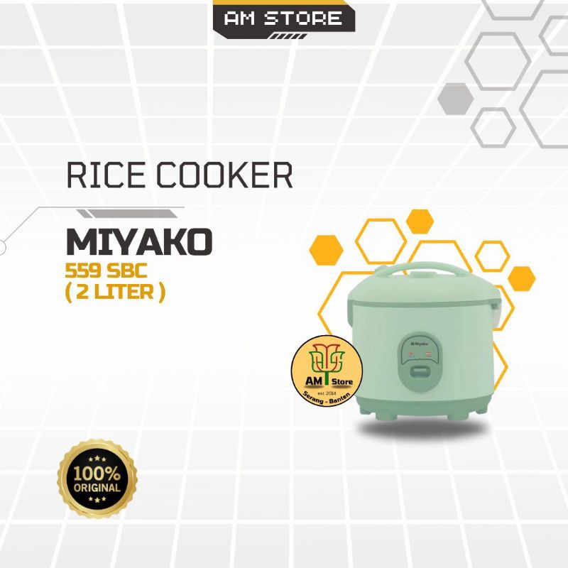 Jual Magic Com Miyako/ Rice Cooker Miyako 559 SBC (2 Liter) | Shopee ...