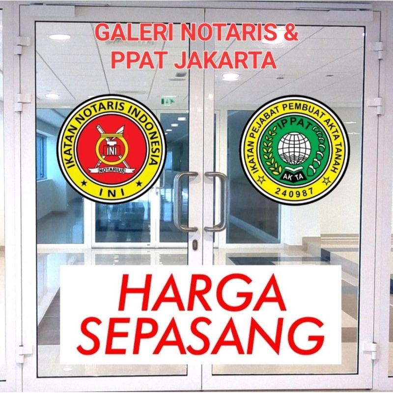 Jual Stiker Logo Notaris Dan PPAT Stiker Pintu Notaris Dan PPAT ...