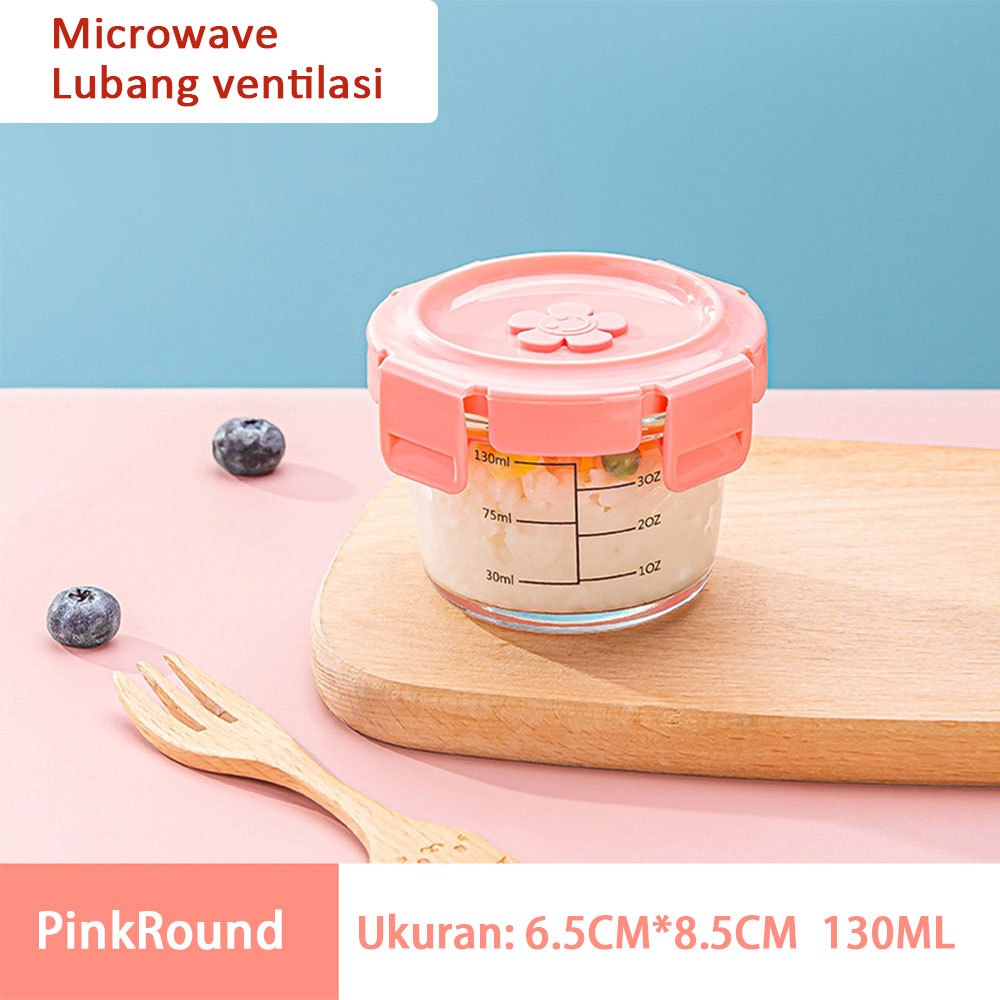 Jual Edden Wadah mpasi kaca Food container mpasi kaca Tempat kotak ...