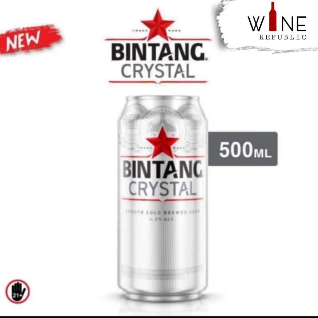 Jual BIR Bintang Crystal Can Beer Kaleng 500 mL | Shopee Indonesia