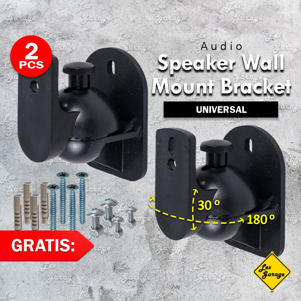 Jual Bracket Braket Breket Speaker Dinding Gantung Wall Mount Universal ...