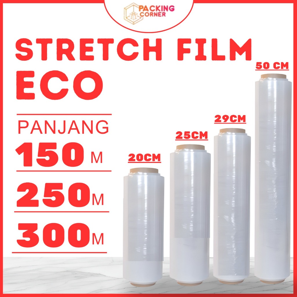 Jual Stretch Film Plastik Wrapping 10cm 20cm 25cm 30cm 50cm Pembungkus Paket Barang Anti Jebol ...