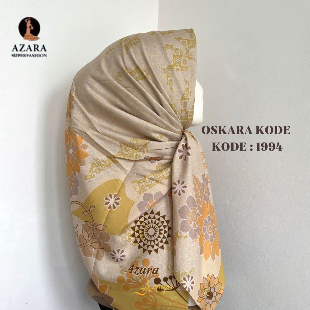 Jual Azara Motif part 1 Scarf Kerudung Hijab Segi Empat (Voal Motif ...