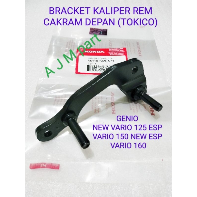 Jual BESI PLAT BRACKET BREKET KALIPER REM CAKRAM DEPAN HONDA VARIO 150 ...