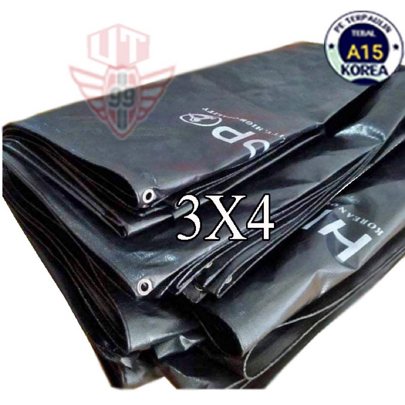 Jual Terpal Lembaran 3x4 A15 korea hitam | Shopee Indonesia