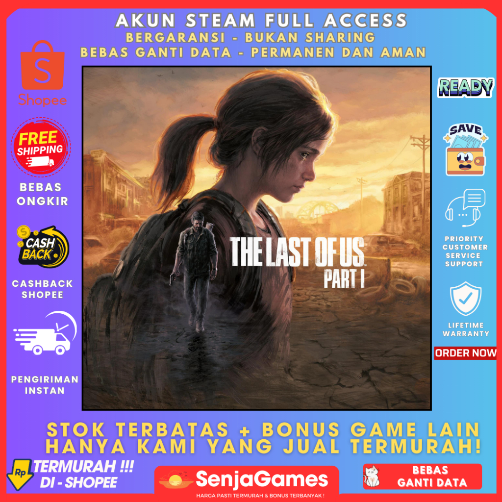 Jual AKUN STEAM THE LAST OF US PART 1 + BONUS GAME LAIN BUKAN GAME SHARING FULL AKSES ORIGINAL ...