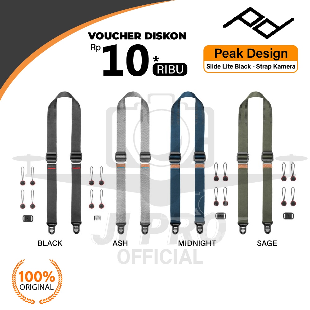 Jual Peak Design Slide Lite Camera Strap | Tali Strap Kamera Garansi ...