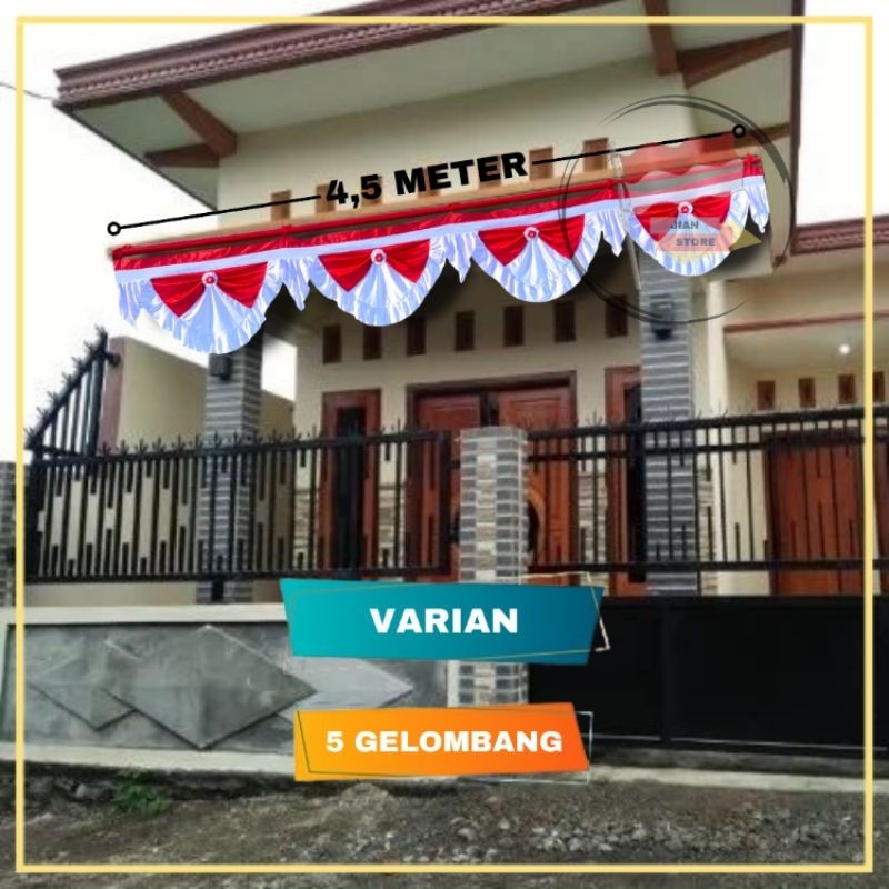 Jual Bendera Merah Putih Background Berbagai Model Panjang 8 Meter 10 ...