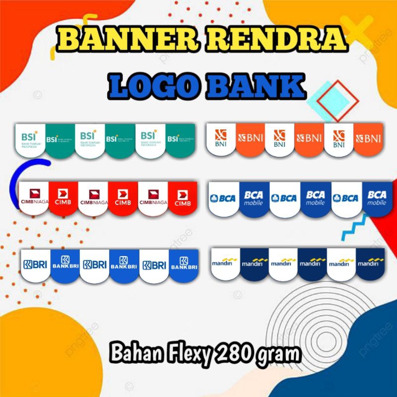 Jual BANNER RENDRA LOGO BANK BULAT | Shopee Indonesia