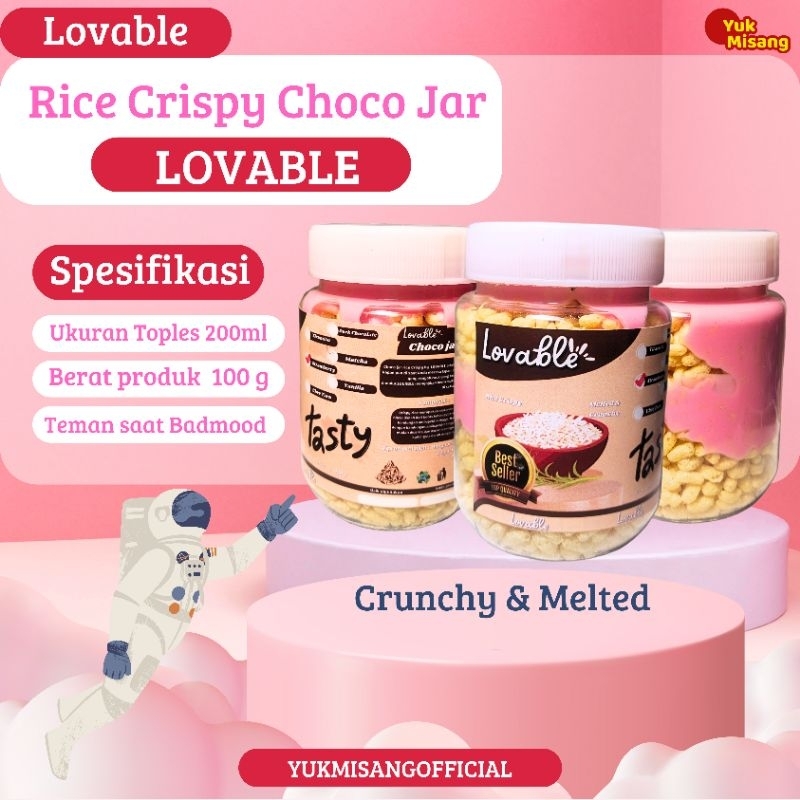 Jual Crunchy Choco Jar Lumer Rice Crispy Choco Jar Premium Camilan ...