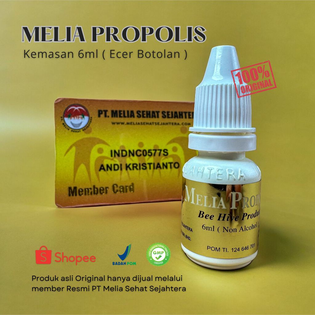 Jual Melia Propolis 6ml Jaminan Asli Original | Shopee Indonesia