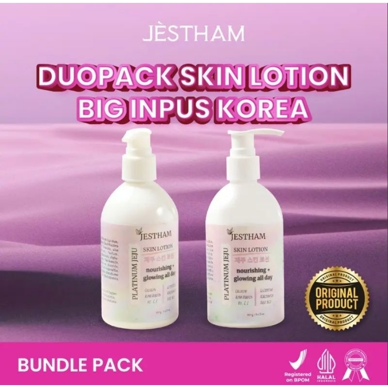 Jual Jestham Official Store Skincare Duopack Skin Lotion Big Inpus ...
