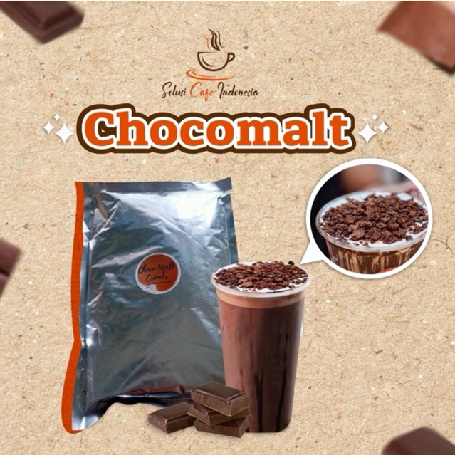 Jual Topping Choco Crunchy Malt Crunch 500gr Agen Solusi Cafe Indonesia ...
