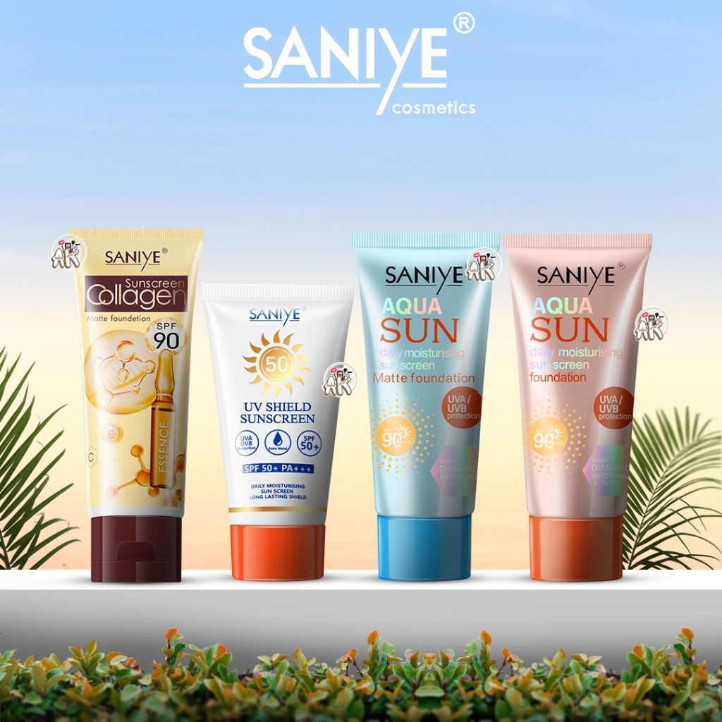 Jual SANIYE SUNSCREEN / SUNBLOCK SERIES ( AQUA SUN SPF50 / COLLAGEN ...