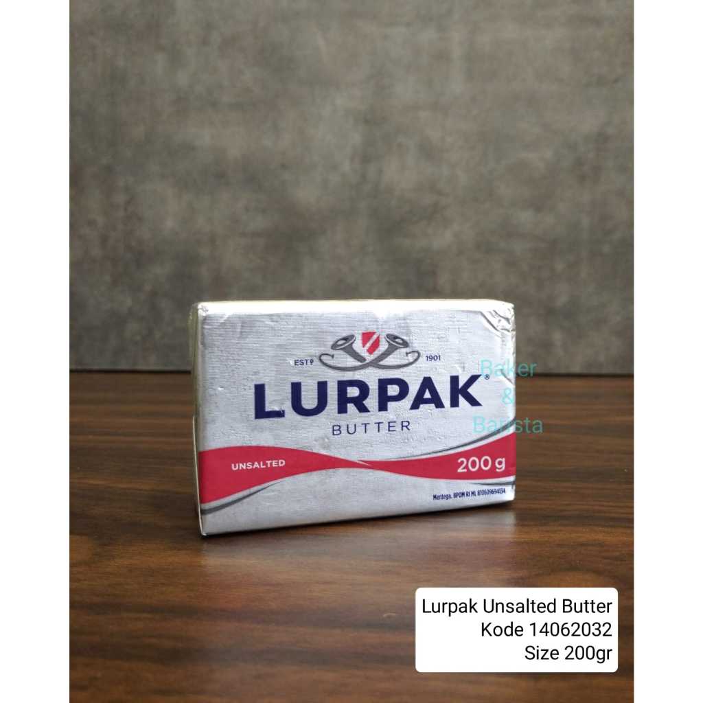 Jual Lurpak Unsalted Butter 200gr / Lurpak Unsalted Lactic Butter 82% ...