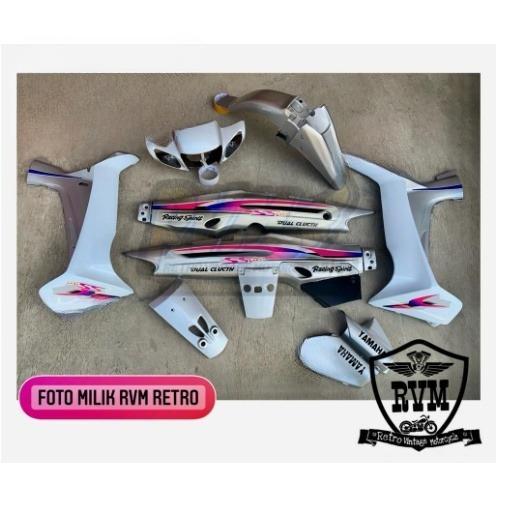Jual paket body yamaha fiz r ss two silver putih paket hemat bodi halus ...