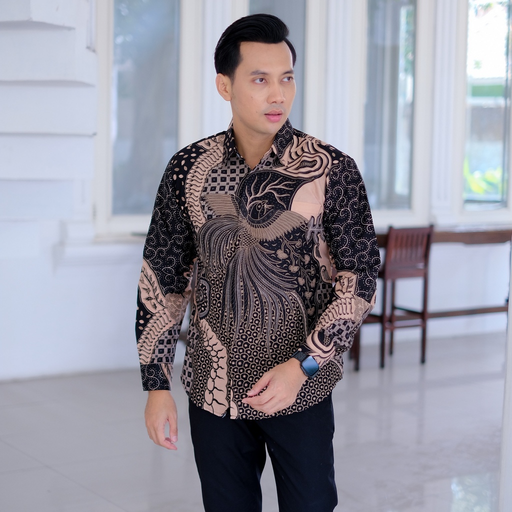 Jual Batik Narendra | Kemeja Batik Pria Alusan Modern Slimfit Lengan Panjang Motif Warupeksi ...