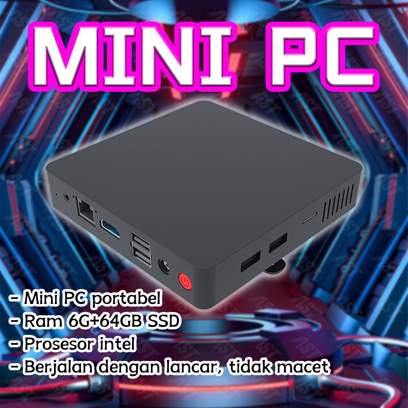 Jual Mini PC Intel Celeron N3350 Ram 6G+64GB SSD windows 10+WiFi | Shopee Indonesia