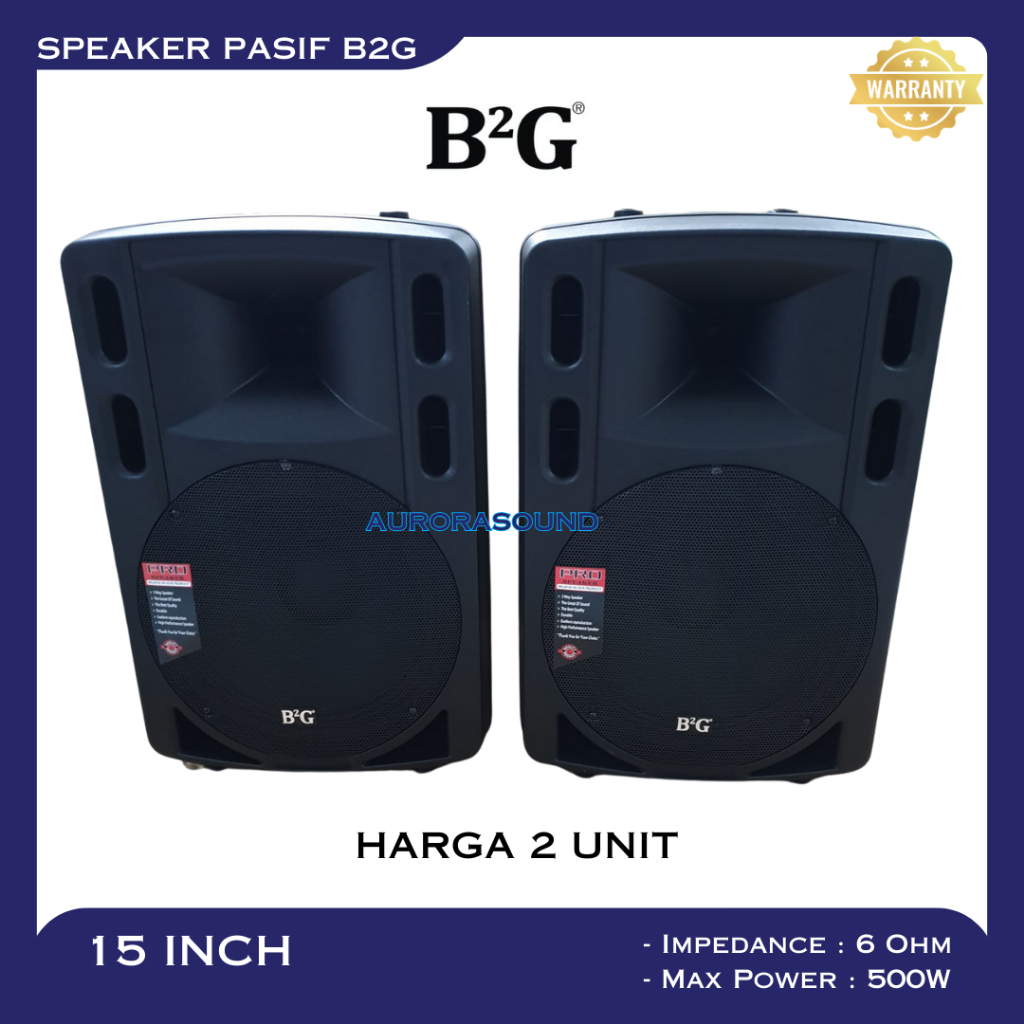 Jual SPEAKER PASIF B2G 15 INCH 15IN 15" BOX FIBER 2 UNIT HIGH QUALITY SOUND | Shopee Indonesia