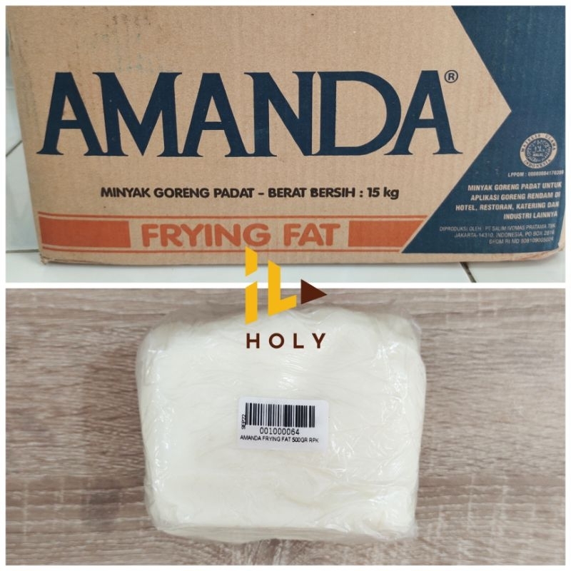 Jual Amanda Frying Fat Shortening Minyak Padat (1kg) Repack | Shopee ...