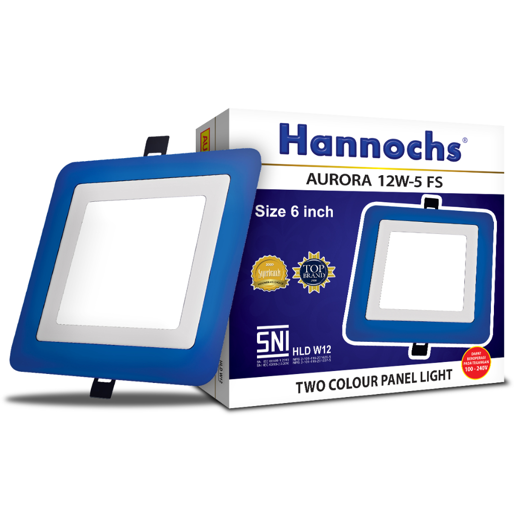 Jual Lampu Downlight LED Hannochs New Aurora Segi | Shopee Indonesia