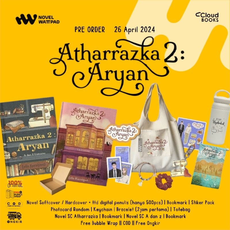 Jual Novel Atharrazka 2 : Aryan + Erlis Kurniyanti Cloudbooks Novel ...