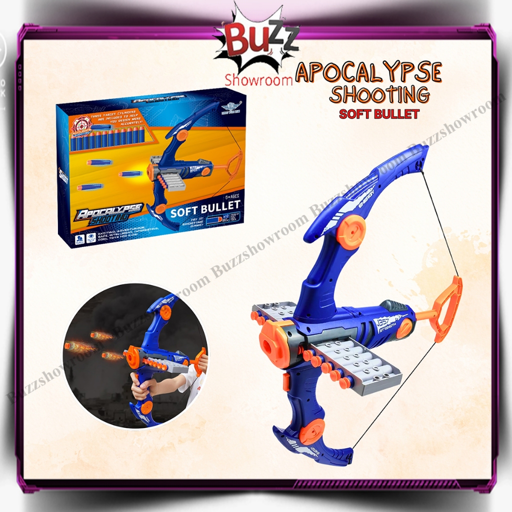 Jual Crossbow Apocalypse Shooting Mainan Bow Panahan Anak Panah Soft ...