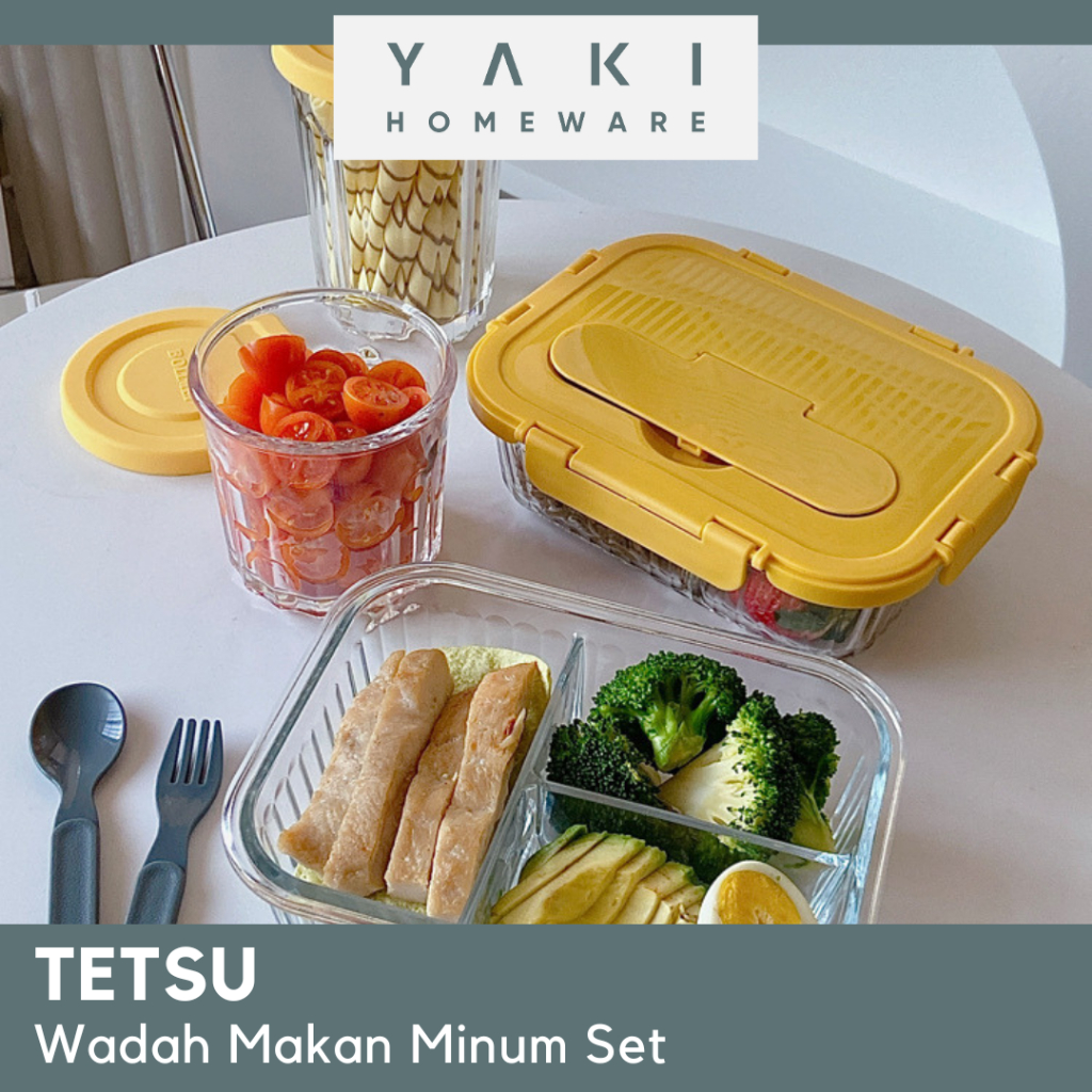 Jual YAKI - TETSU Bento Box Set Makan Set Minimalis Penyimpanan Makanan ...