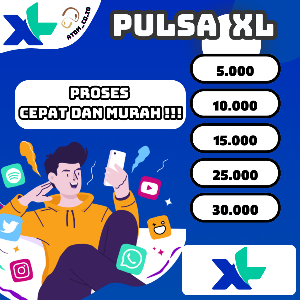 Jual Pulsa XL (Dengan Penambahan Masa Aktif) | Shopee Indonesia