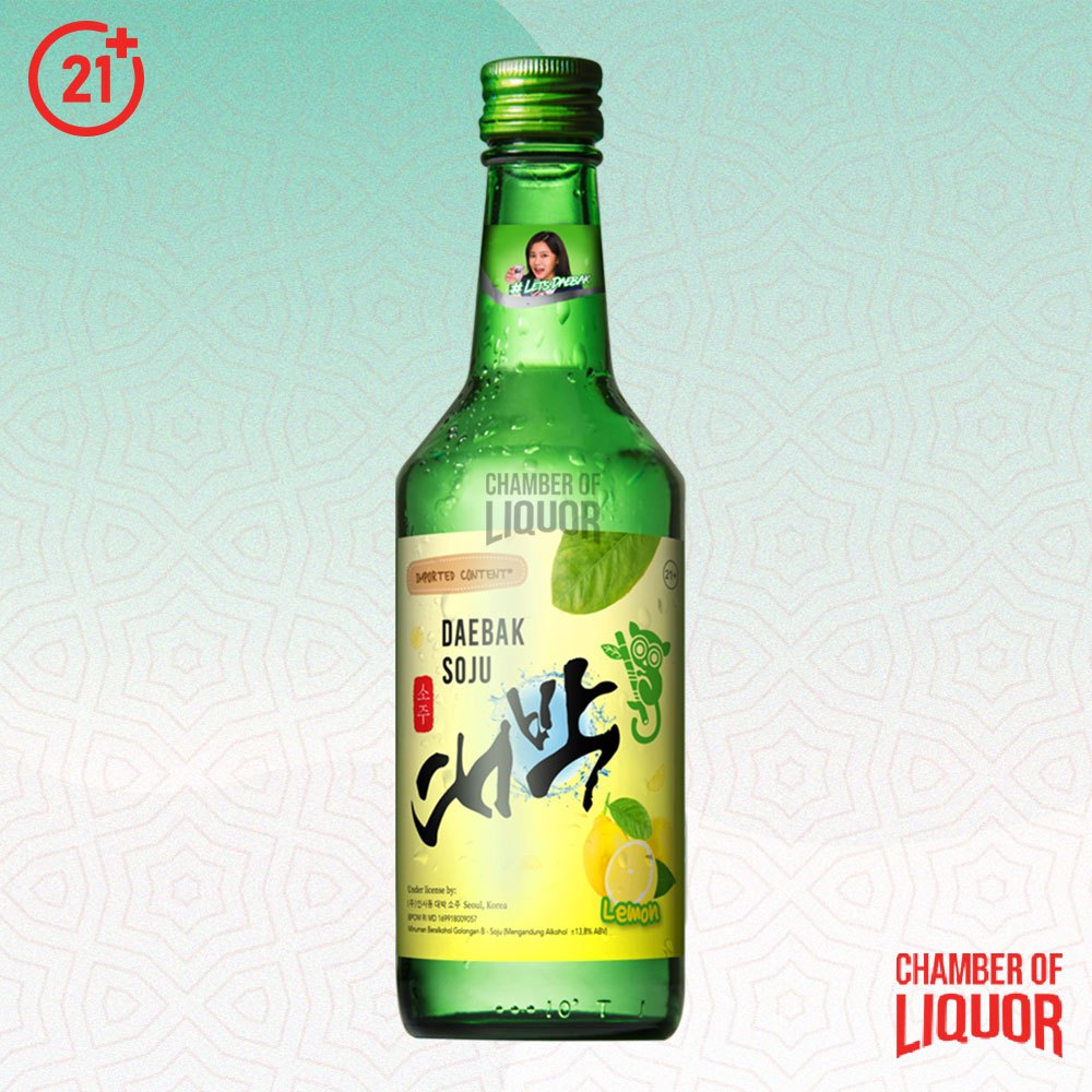 Jual Daebak Soju Lemon 360ml | Shopee Indonesia