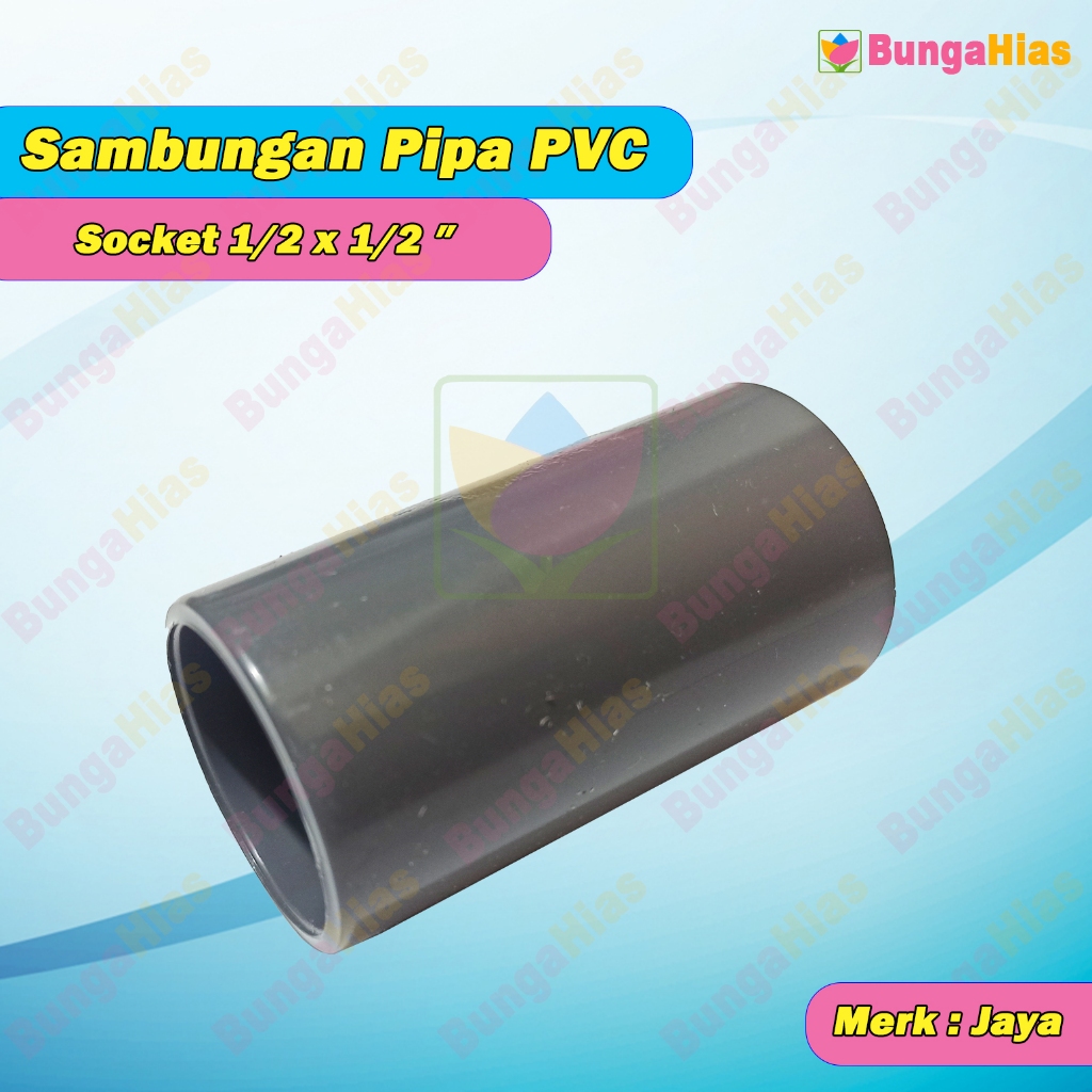 Jual Sambungan Pipa PVC TS Socket 1/2 Inch Merk Jaya Langgeng Sok Sock ...