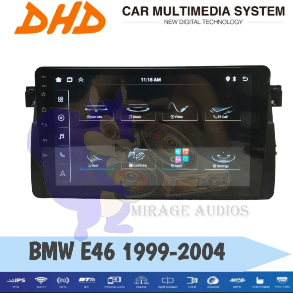 Jual Head Unit Android DHD BMW E46 318i 323i 325i 1999 - 2004 9 inch ...