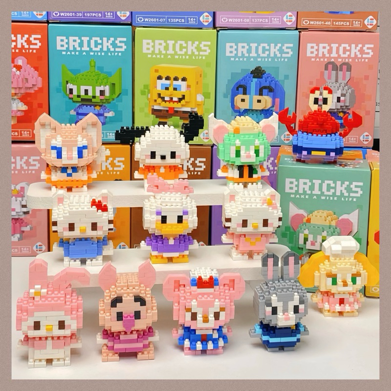 Jual Nano Block DIY Bricks Mini Toys Karakter Mainan Edukasi Anak Susun Balok 3D Puzzle | Shopee ...