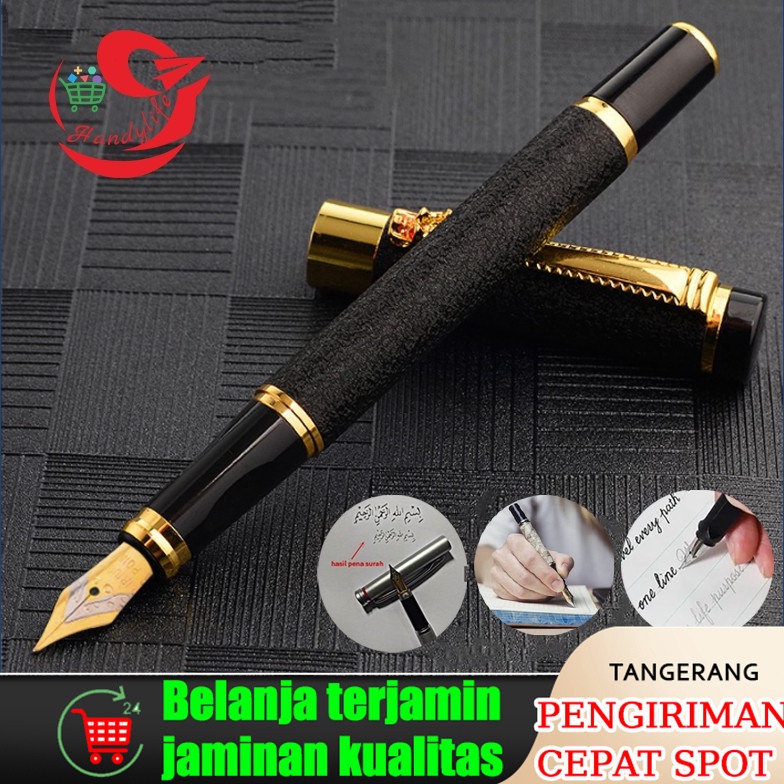 Jual Kaligrafi fountain pen Nib 7mm pena kalam tutul sudah di asah siap ...