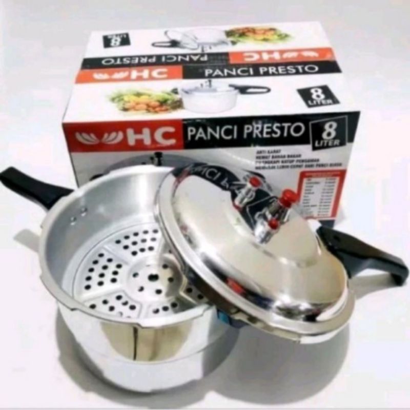 Jual panci presto HC dan Ivan Gunawan with steamer kapasitas 8 liter 24cm | Shopee Indonesia